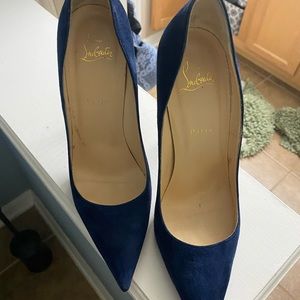 Christian Louboutin | Shoes | Christian Louboutins So Kate Blue Suede ...
